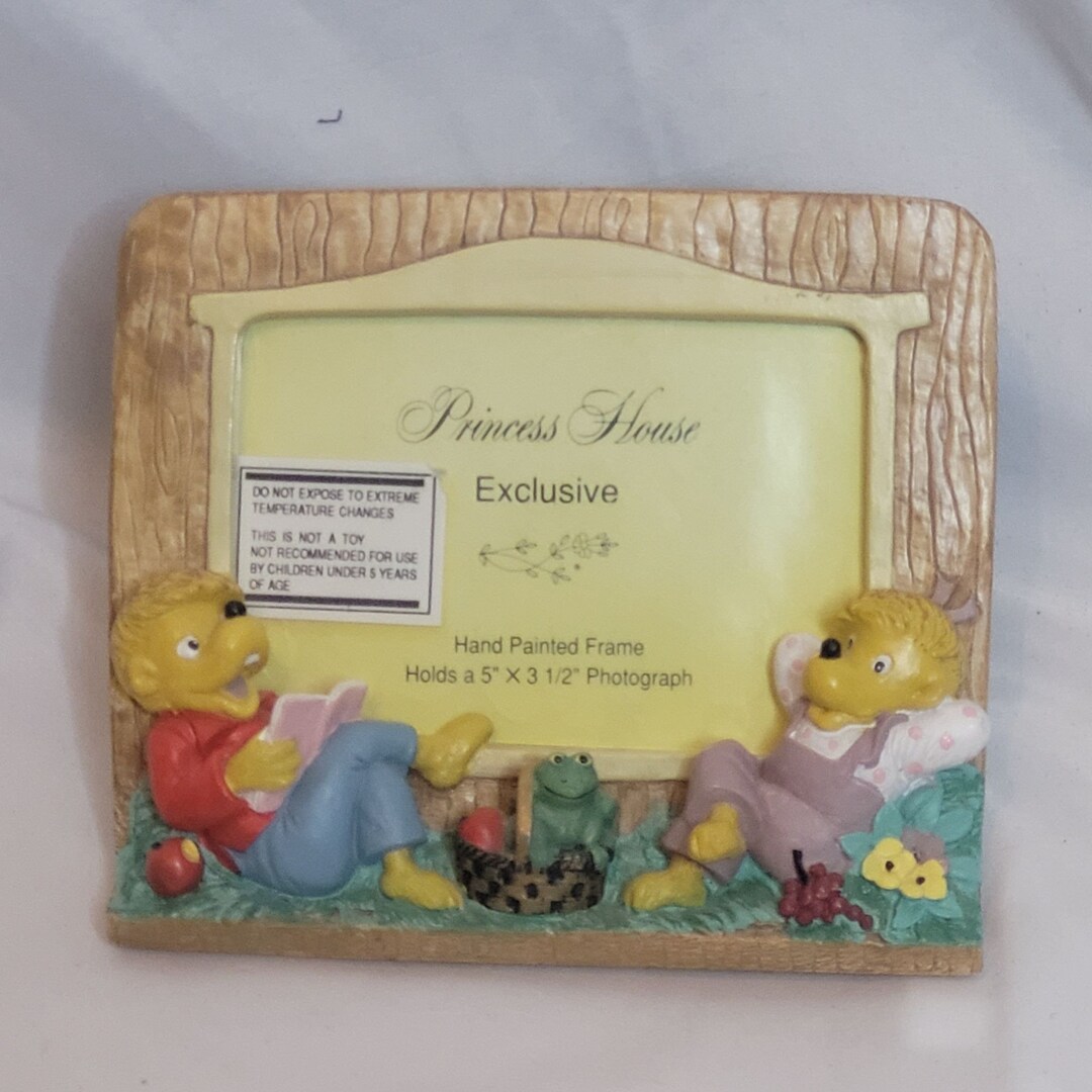 Vintage Berenstain Bears Picture Frame Princess House Exclusive 5 X 3.5 ...
