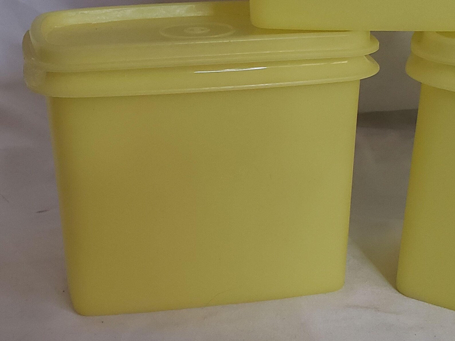 Vintage Tupperware Yellow Rectangle With Lids Lot of 3 - Etsy