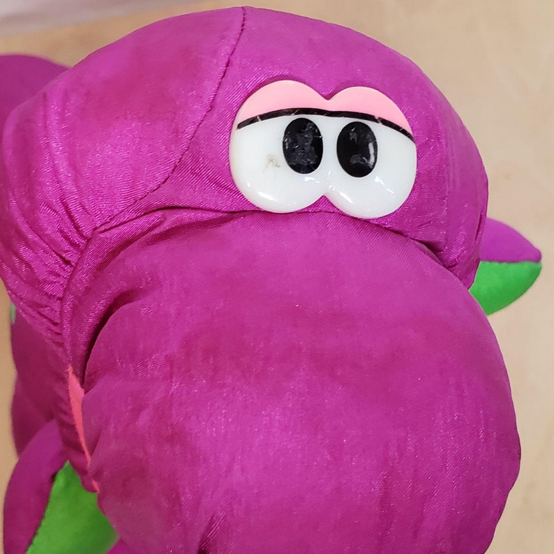 Fisher Price Purple Dinosaur Puffalump 1992 Makes Sounds 14 in | Etsy