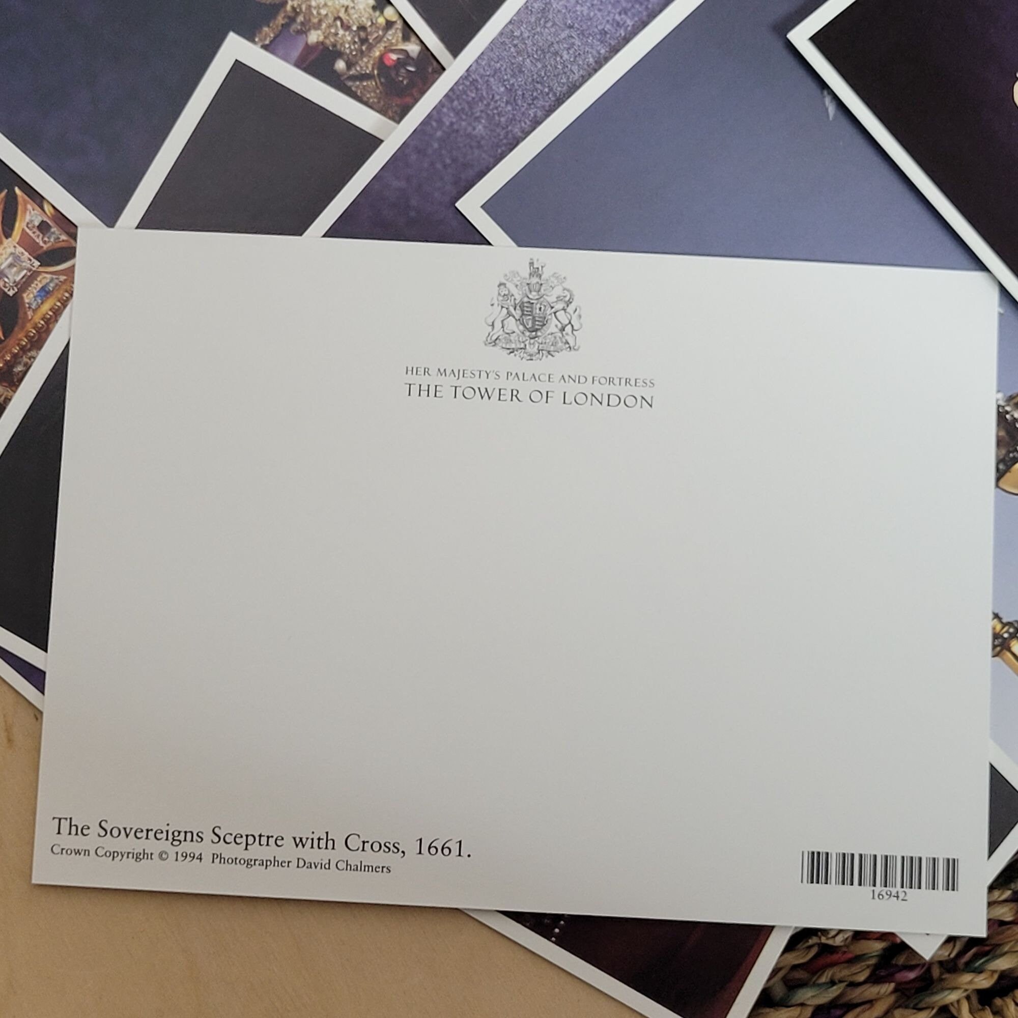 Vintage Crown Jewels Post Cards Collector Set 12 Cards Unused 1994 Orig ...