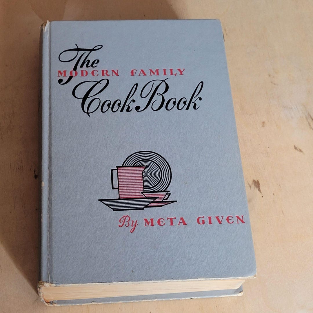 Vintage Modern Family Cookbook Meta Given 1958 Hardback - Etsy