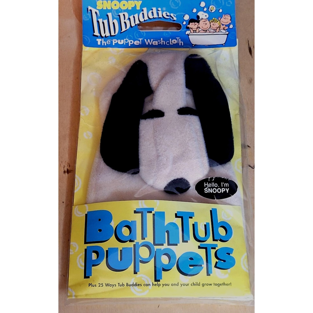 Tub Buddies Bathtub Puppets Snoopy 1982 Original Sealed Package Unused ...