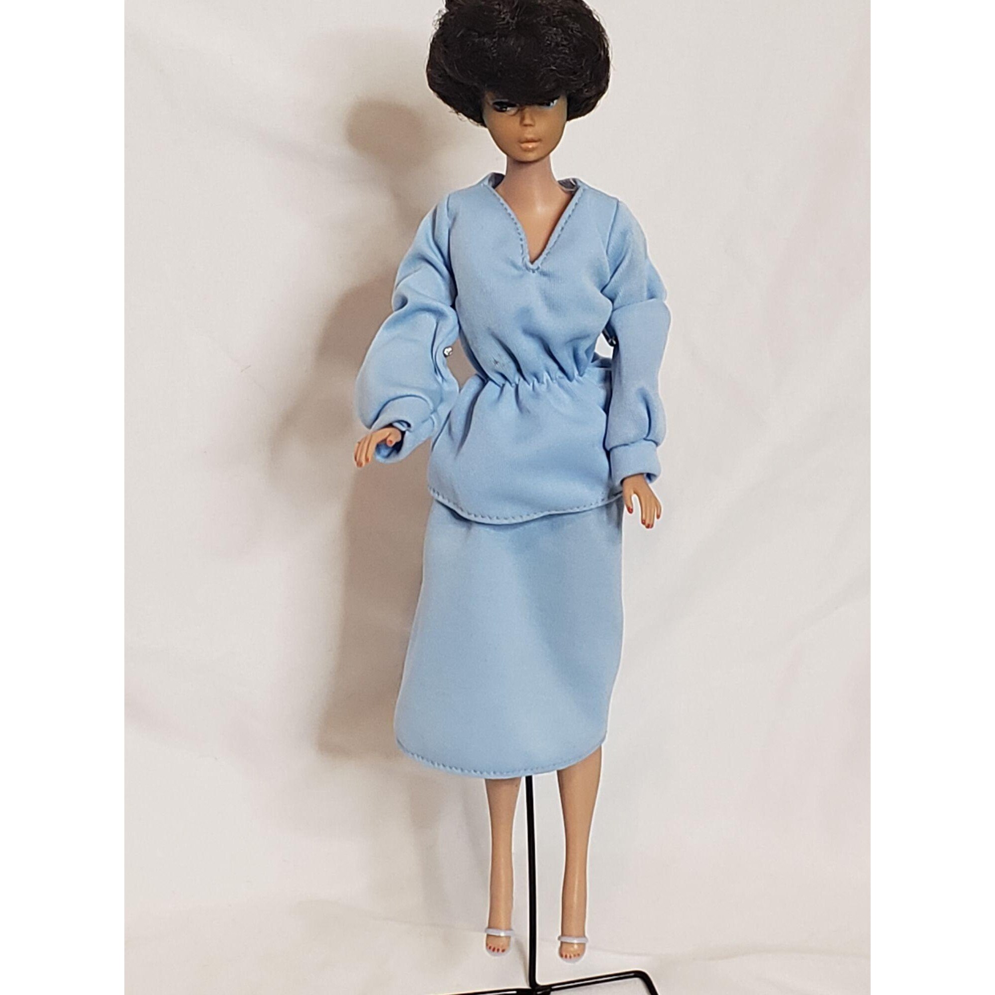 Vintage Bubblecut Brunette Barbie Midge Straight Leg Doll Stamped Japan ...
