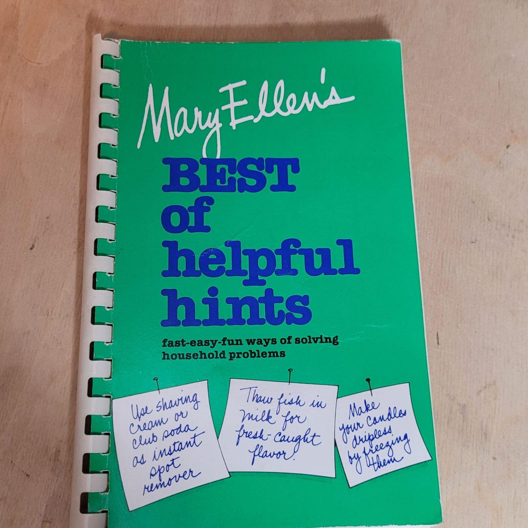 Mary Ellens Best of Helpful Hints Paperback Spiral Binding 1st Printing ...