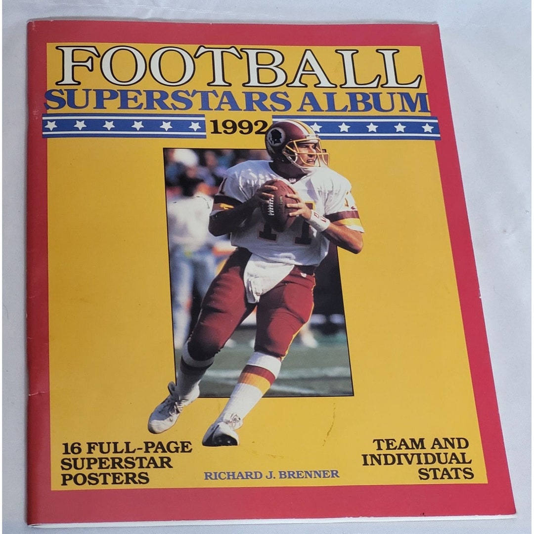1992 Football Superstars Album Richard Brenner Paperback Poster Book - Etsy