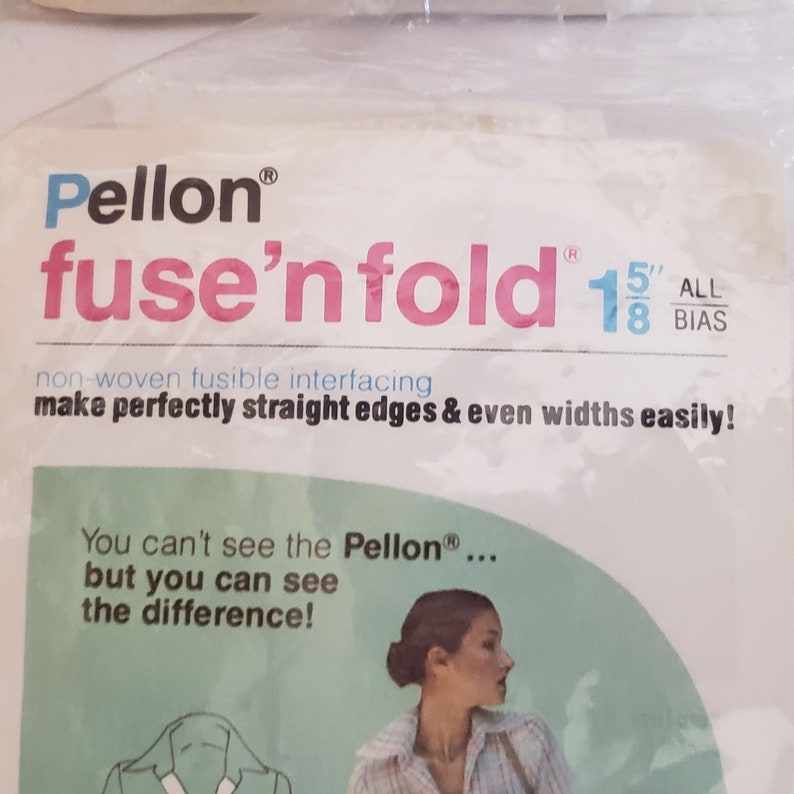 Vintage Pellon Fuse N Fold 7 Packages 1 1/2 in 1 5/8 in Only 1 | Etsy