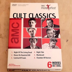 AMC Cult Classics Monster Fest 6 Movie DVD Set 3 Discs 2004 Adult Owned ...