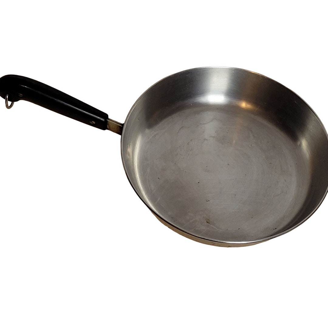 Vintage Revere Ware Copper Clad Bottom Fry Pan Skillet 10 Inches NO Lid ...