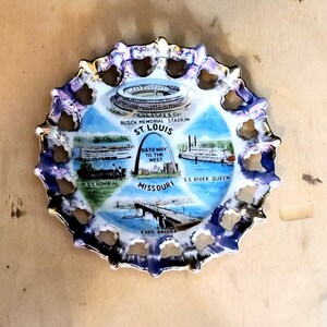 Vintage St Louis Missouri Souvenir Plate MCM Decorative Collector 5 ...