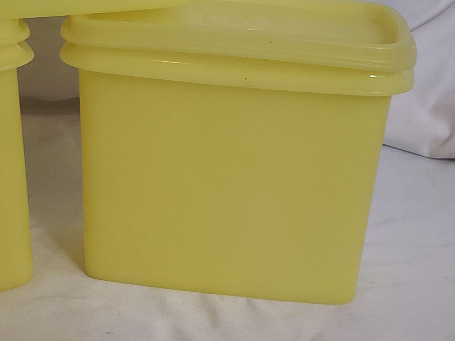 Vintage Tupperware Yellow Rectangle With Lids Lot of 3 - Etsy