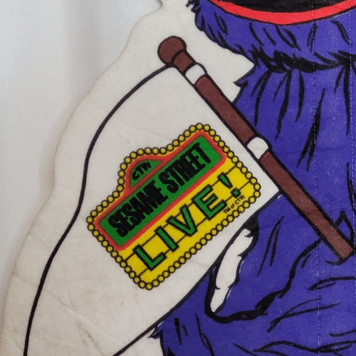 Vintage Grover Sesame Street Live Felt Pennant Flag 1980 Fold - Etsy