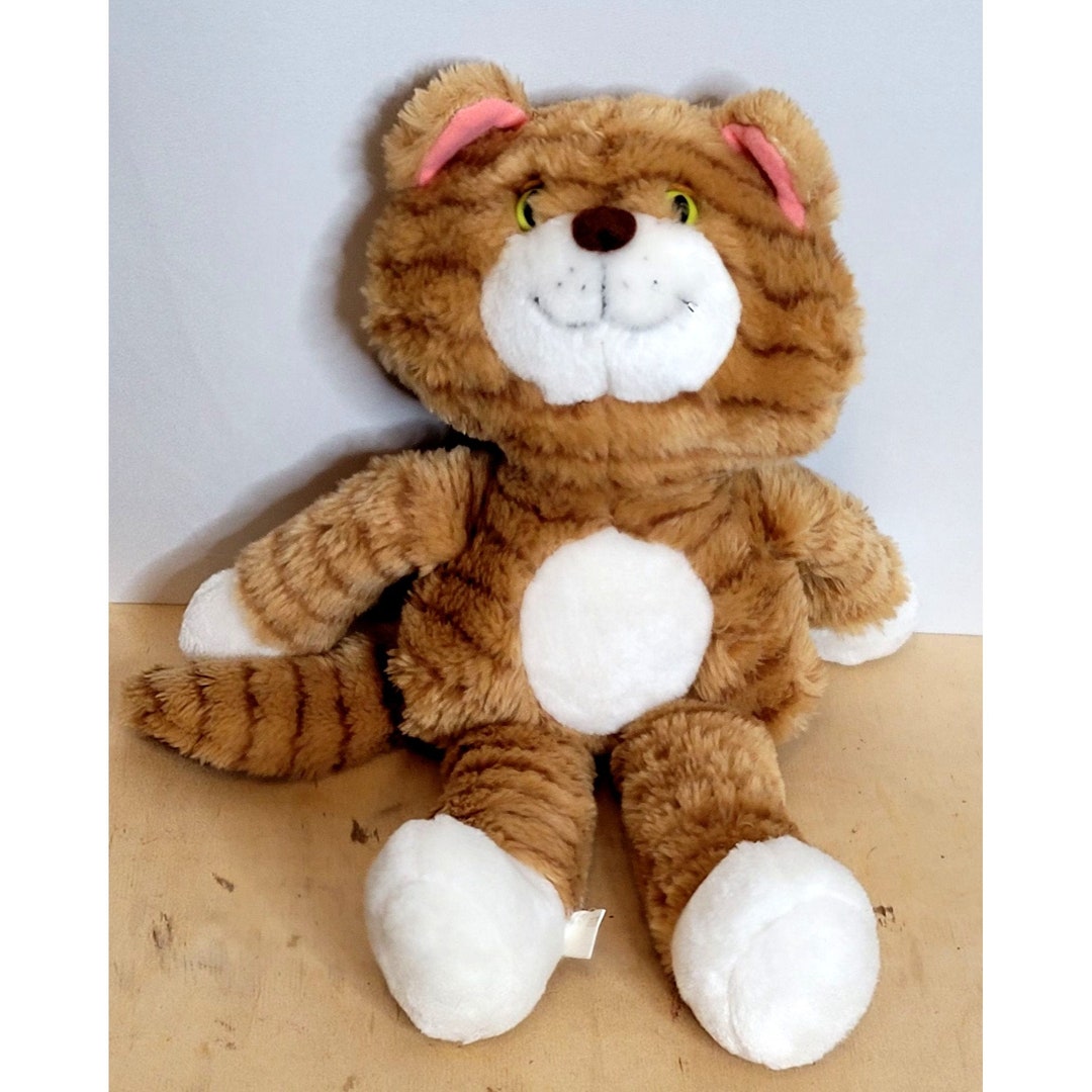 Vintage Carmichael Avon Plush Cat 1984 16 Inches Brown Tabby Stuffed ...