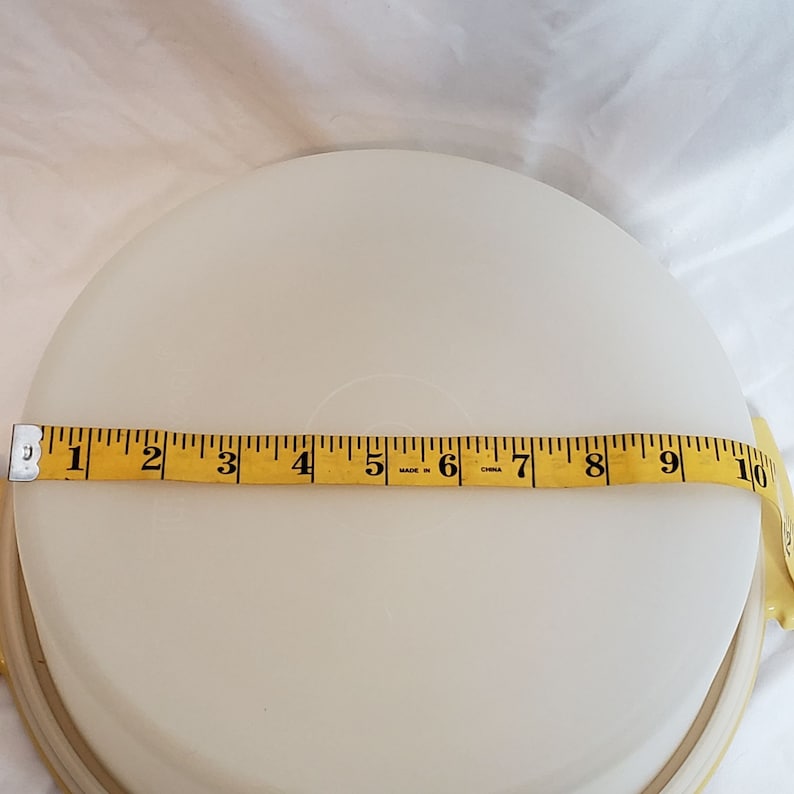 Vintage Tupperware Pie Taker Muted Harvest Yellow Gold 2 - Etsy