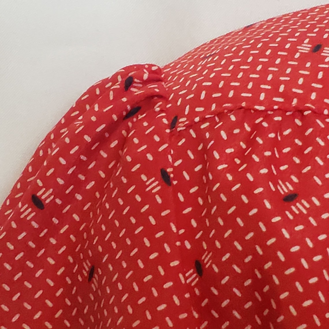 Vintage Evan Picone Secretary Blouse Red Tag Size 12 Black White Dot ...