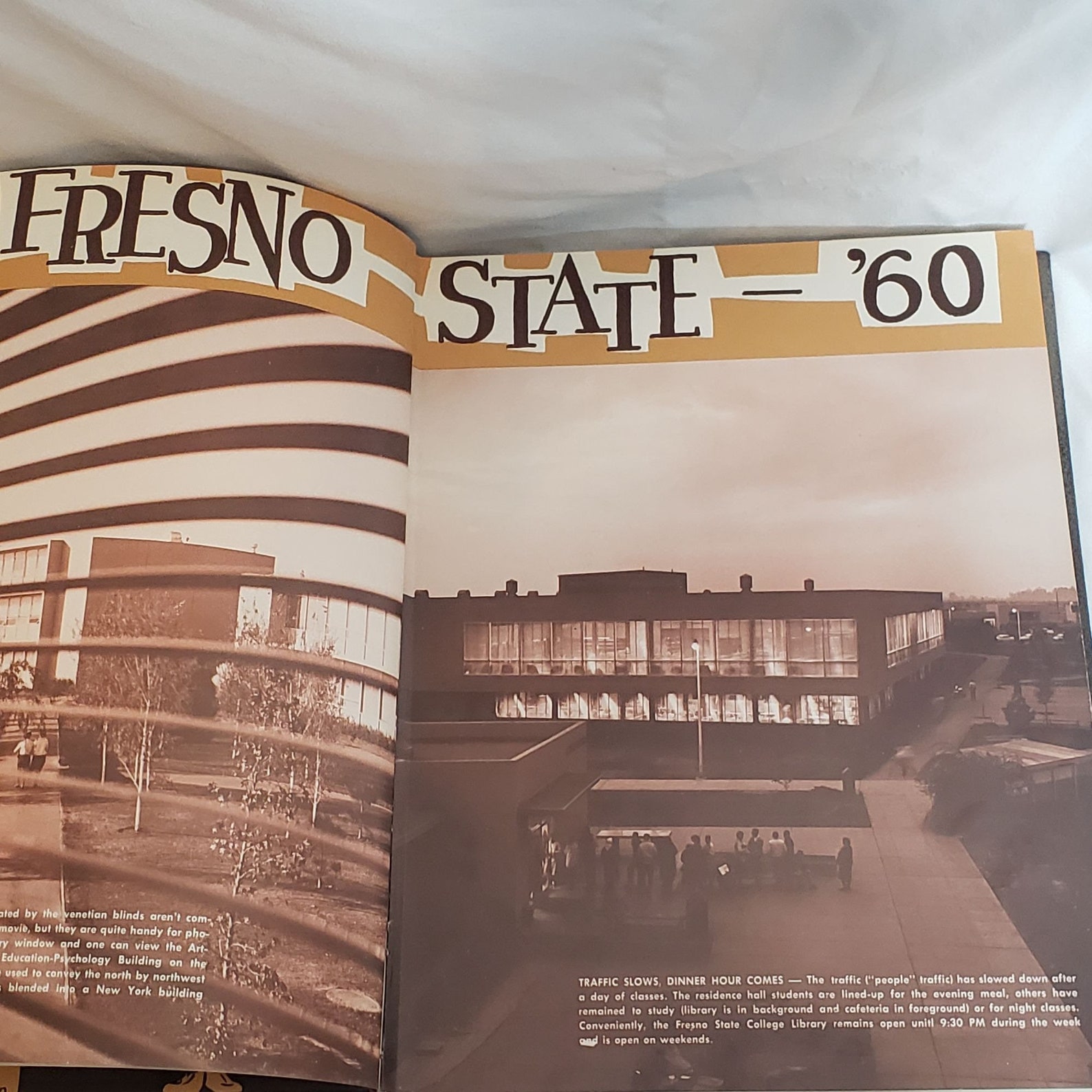 Vintage 1960 Fresno State Campus Yearbook Brown Bound Book - Etsy