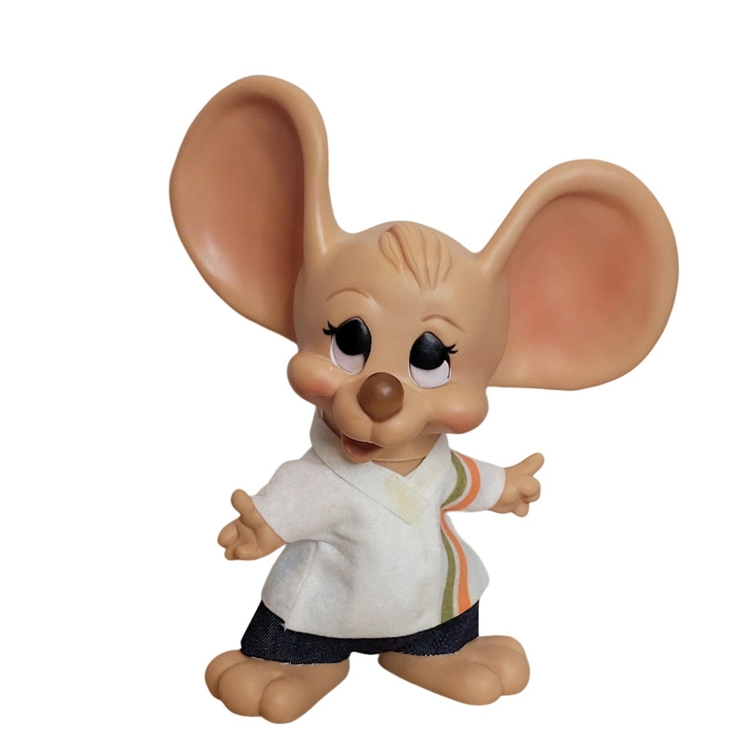 Vintage Topo Gigio Bank Plastic Big Ear Mouse 70s 80s Retro 10.5 Inches ...