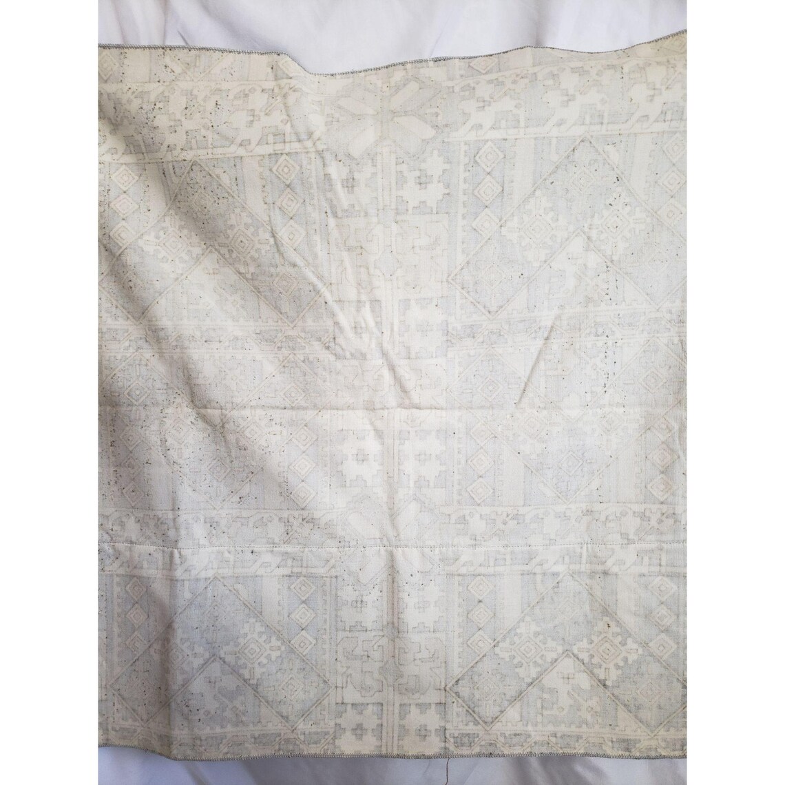 Vintage Fabric Sample Panel 1969 Textured Pattern 26 by 26 | Etsy