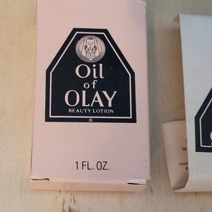Vintage Oil of Olay Sample Size 1oz Box Paper Insert Partially Used No ...