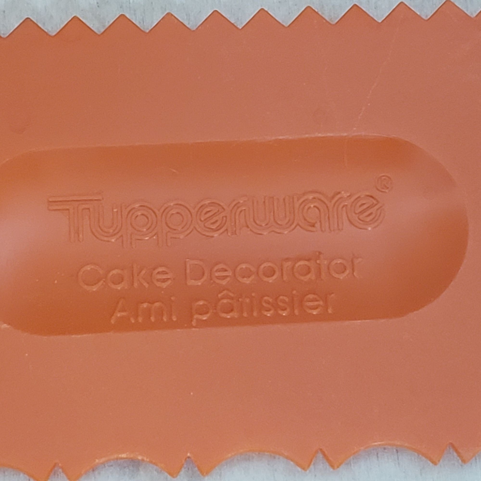 Vintage Tupperware Canape Garnish Cutters Red Cake Decorator Scraper ...