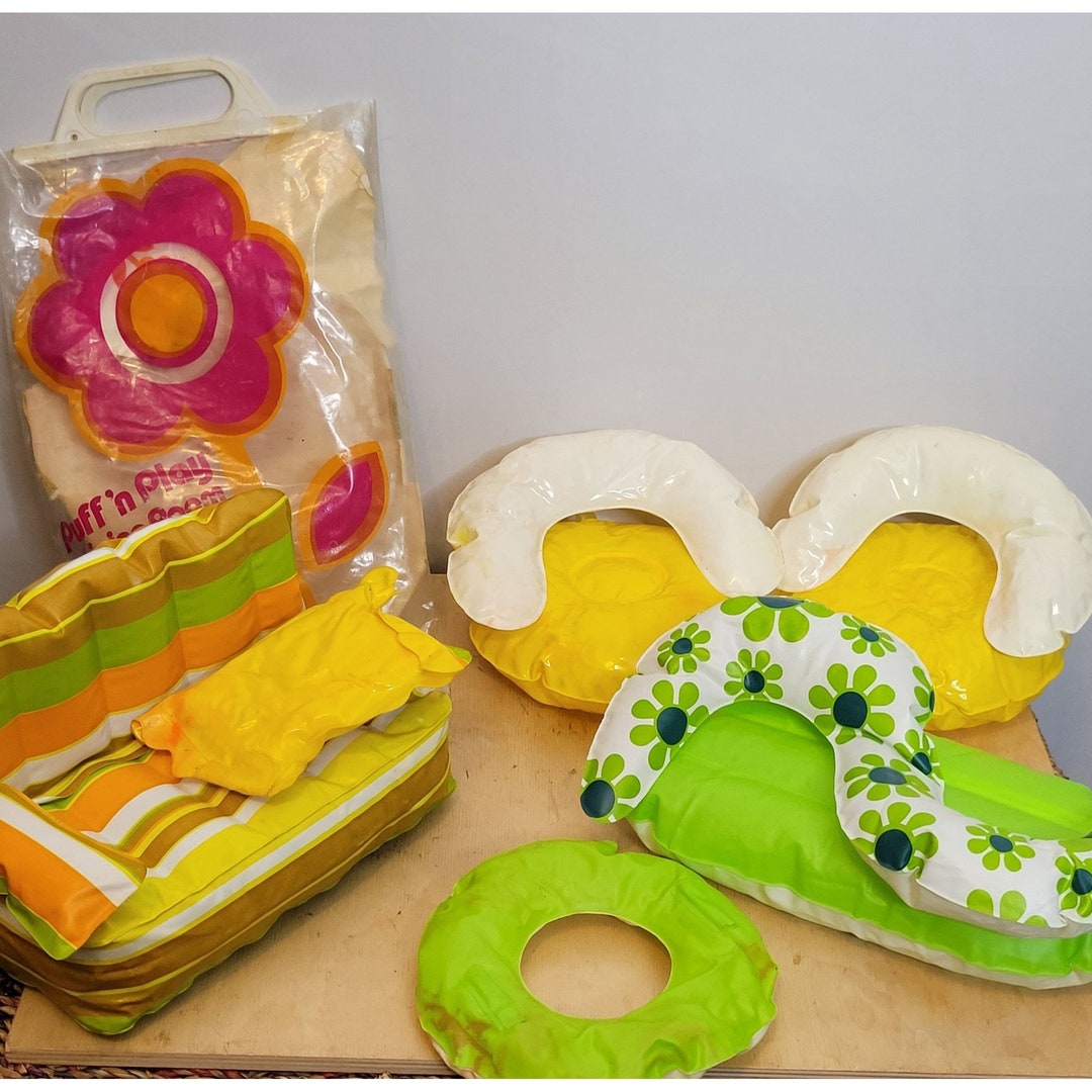 Vintage Puff N Play Inflatable Doll Furniture Living Room 6 Pieces ...