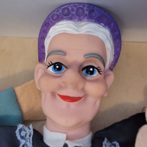 Vintage Storybook Hand Puppets Set of 3 Rubber Heads Fabric Clothing ...