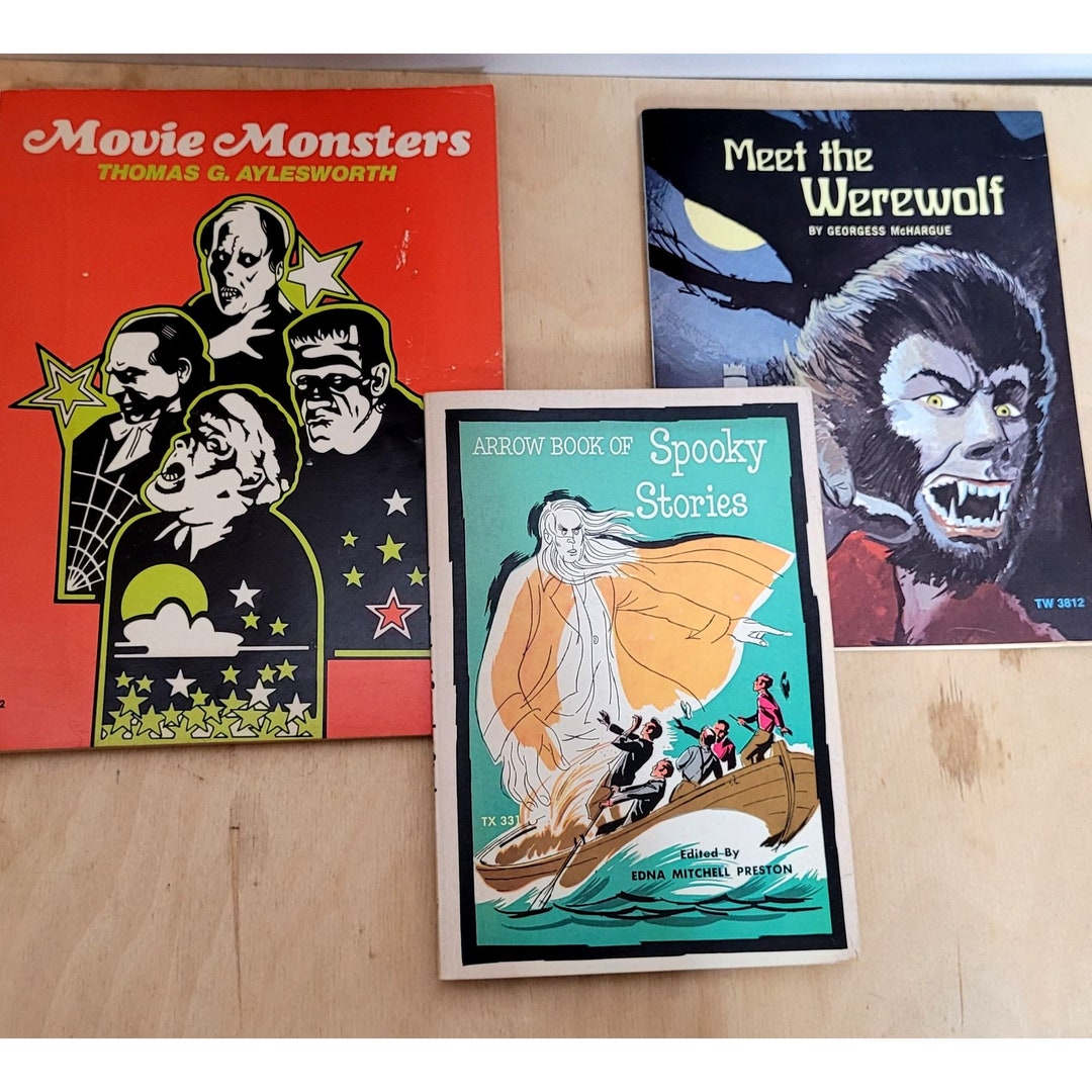 Vintage Horror Book Lot 3 Scholastic Movie Monster Book Spooky - Etsy