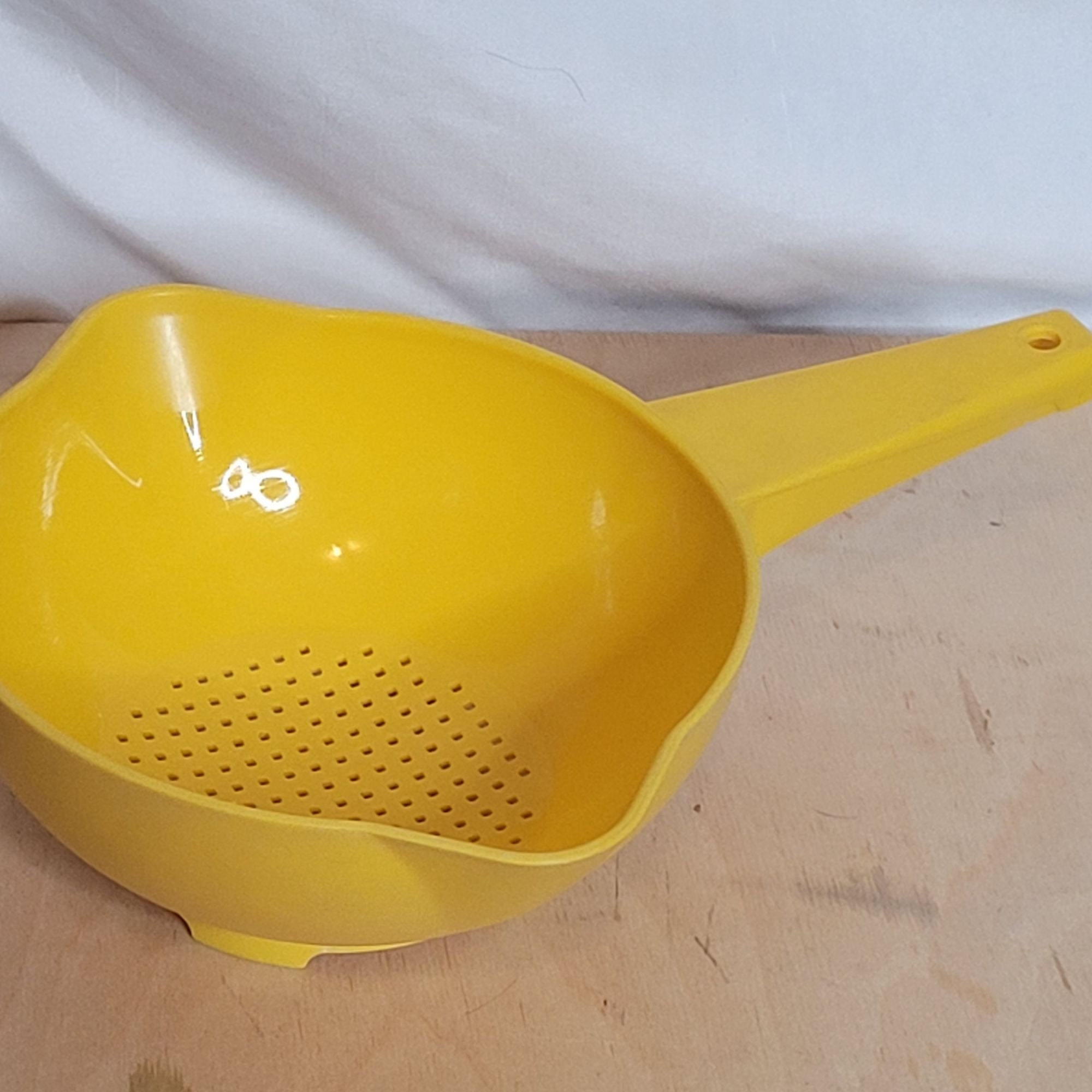 Vintage Tupperware Yellow Colander 1200 Small - Etsy