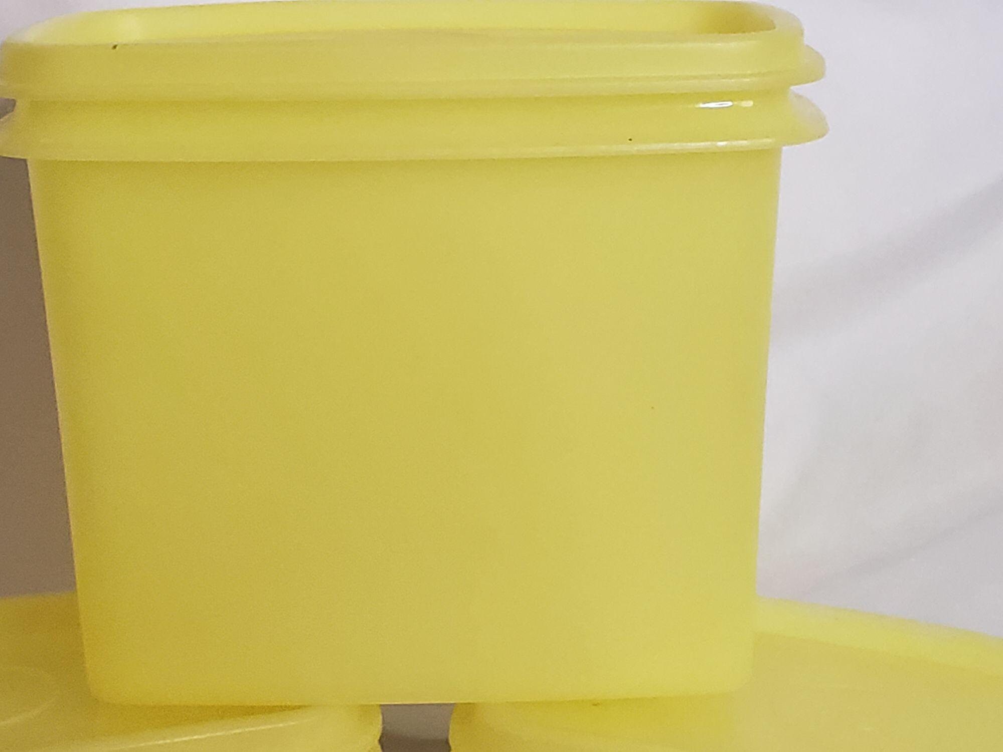 Vintage Tupperware Yellow Rectangle With Lids Lot of 3 - Etsy