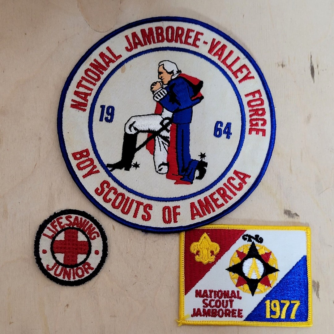 Vintage Boy Scout Patches BSA National Jamboree Lifesaving 1964 1977 ...