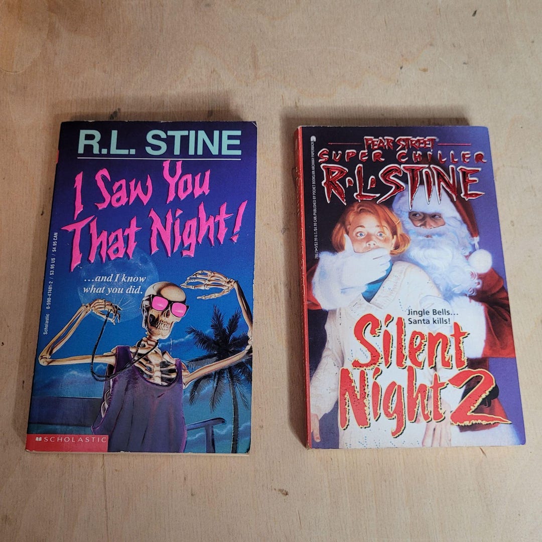 Vintage RL Stine Chapter Books Teen Horror 1993 1994 Set of 2 Fear ...