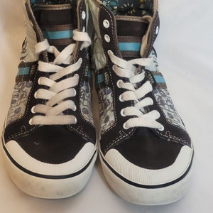 Vintage Vans Wellesley Starry Keren Skater High Tops W Size 6.5 T375 - Etsy