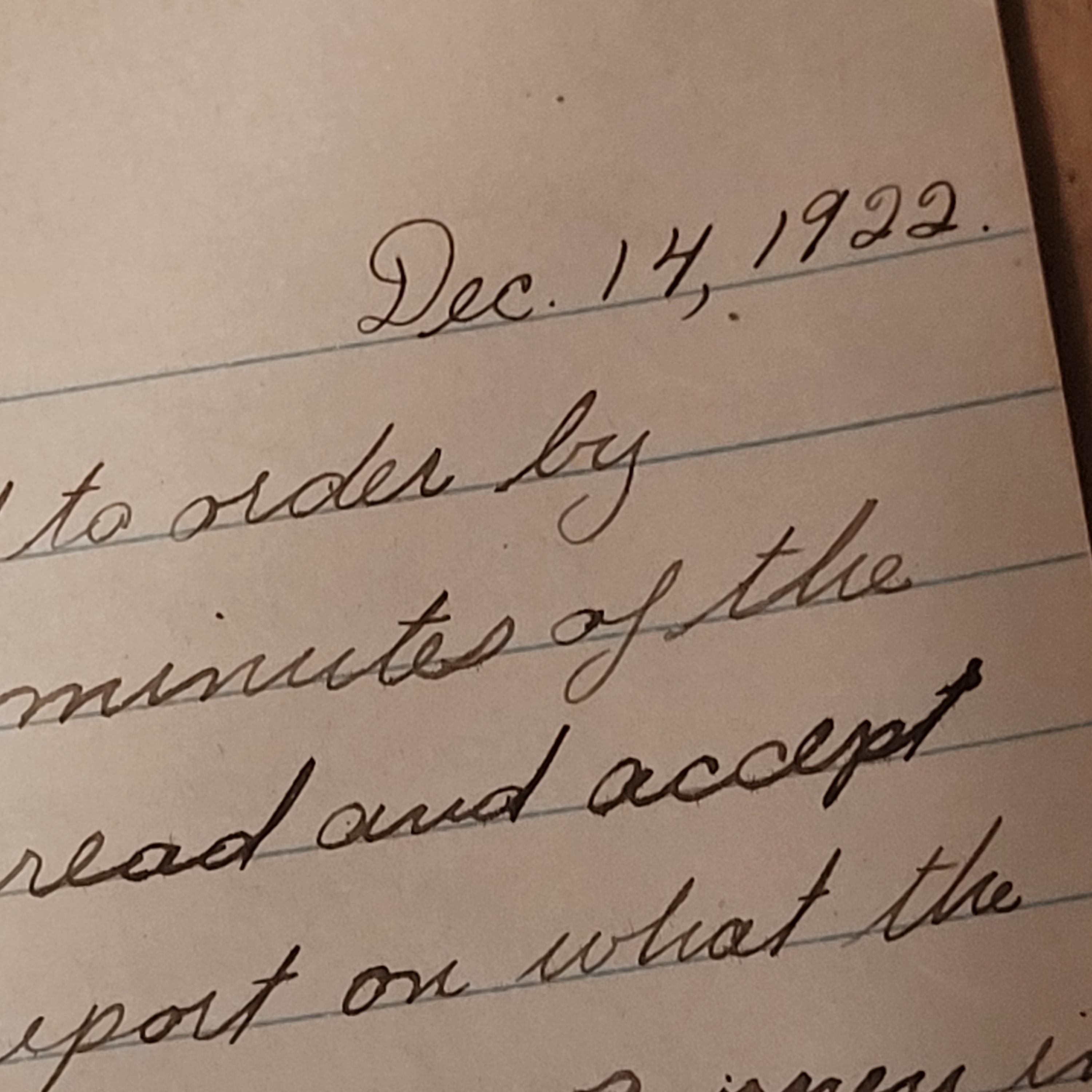 Vintage Composition Book Has Writing Dated 1922-23 Fowler Union HS ...