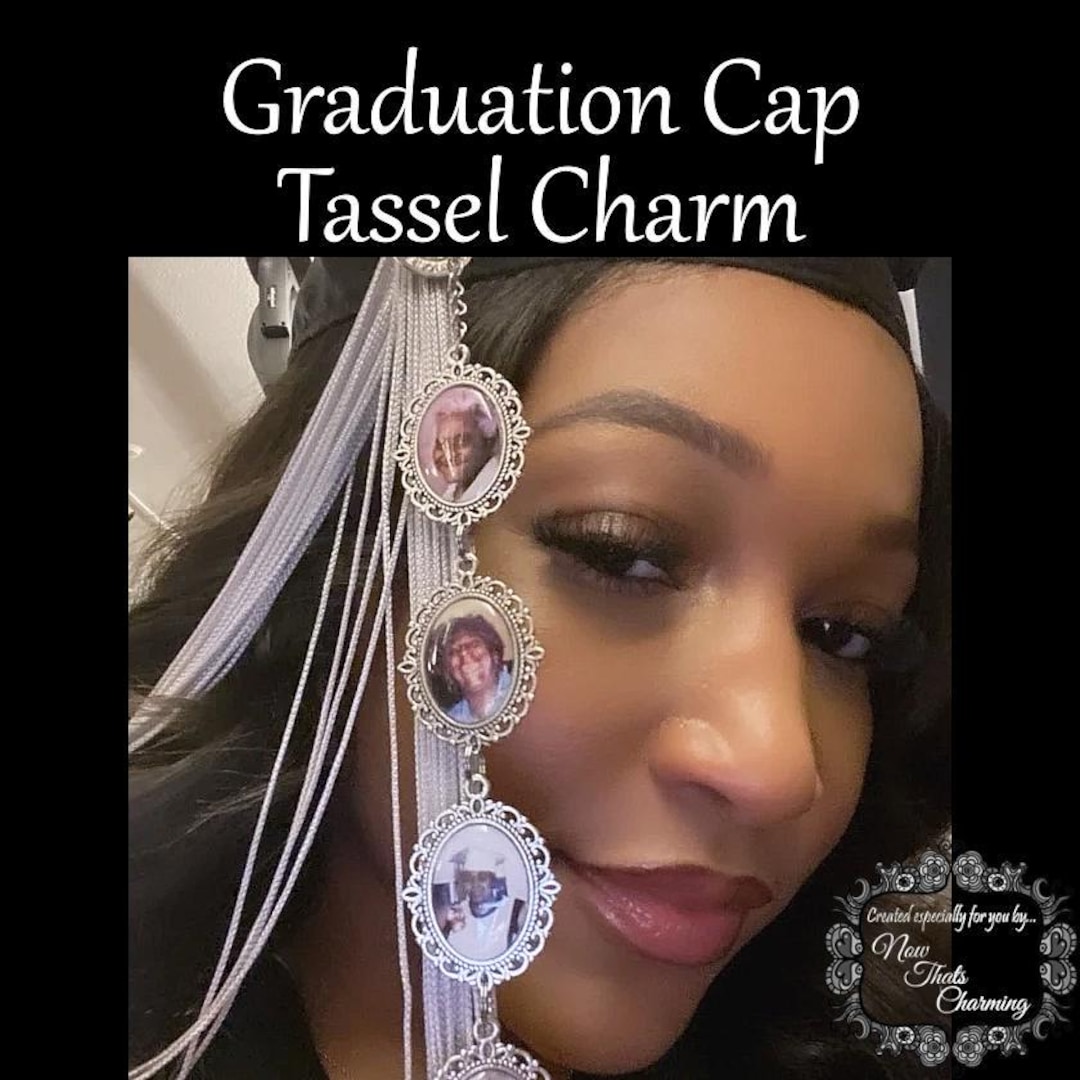 Graduation Cap Tassel Charm - Single-sided - Etsy