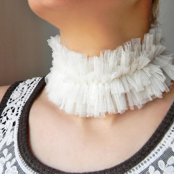 Tulle Neck Ruff - Etsy