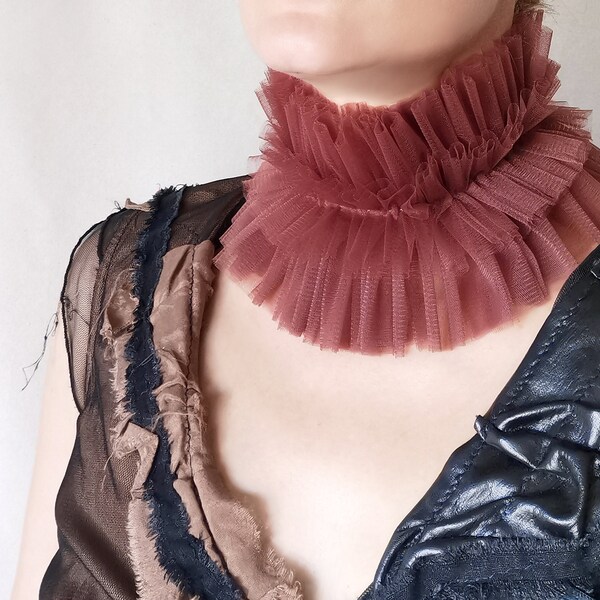 Tulle Neck Ruff - Etsy