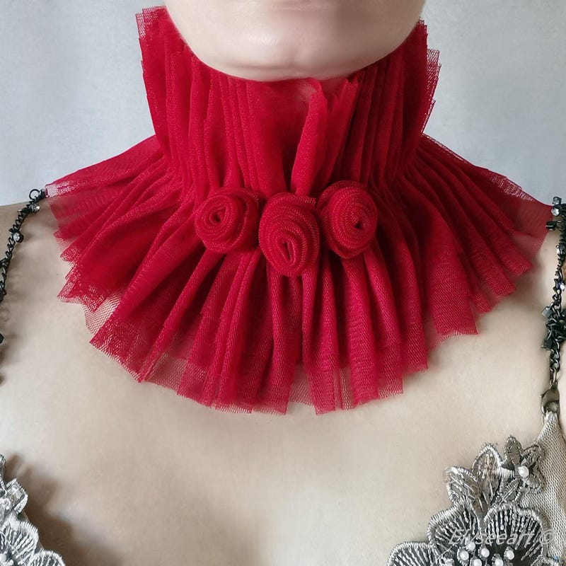 Rose Collar - Etsy