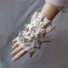Ruffle Lace Wrist Cuff in Ivory and Pink Rococo Costume Marie ...