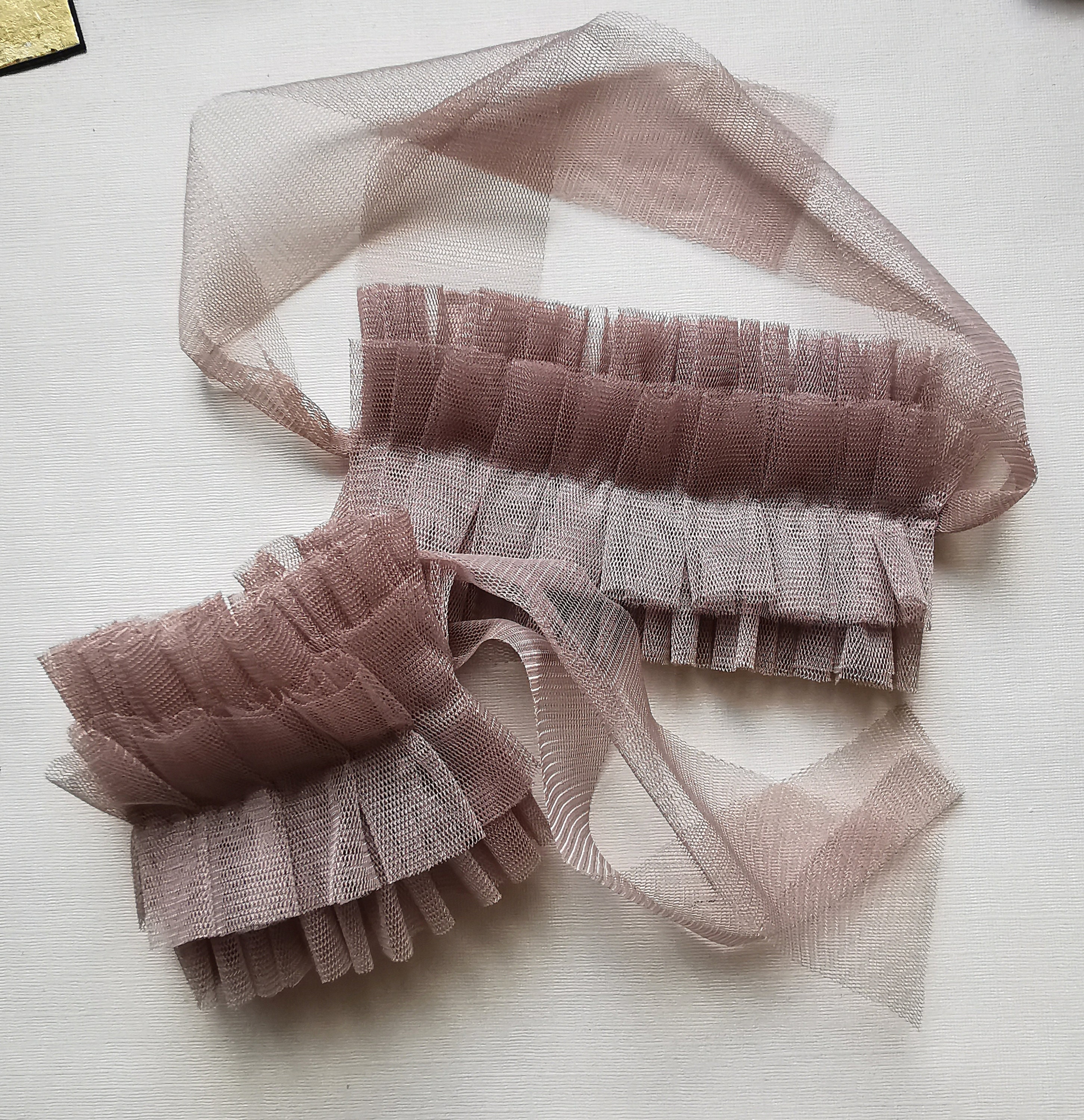 Tulle Ruffle Cuffs Bracelets in Taupe Brown Tutu Arm Cuffs Ballet ...