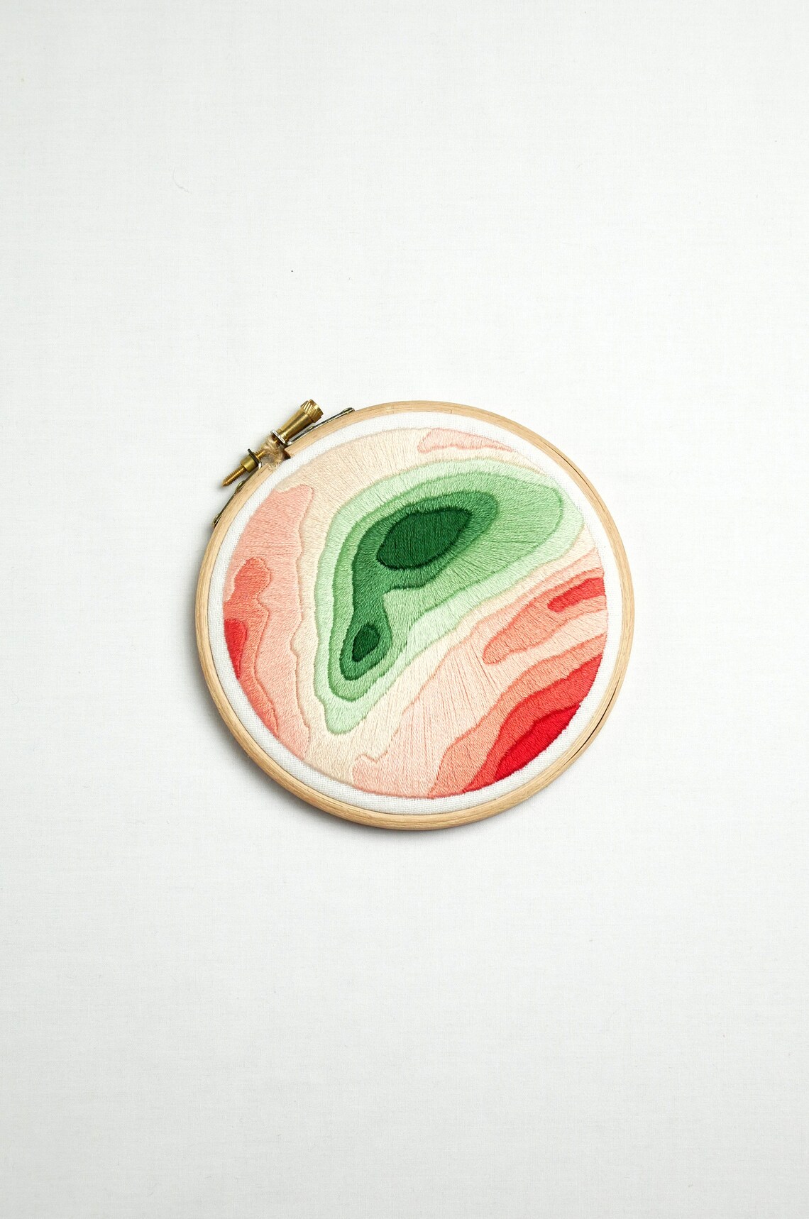 Pen Y Ghent Embroidered Topography Map Yorkshire Three Peaks - Etsy
