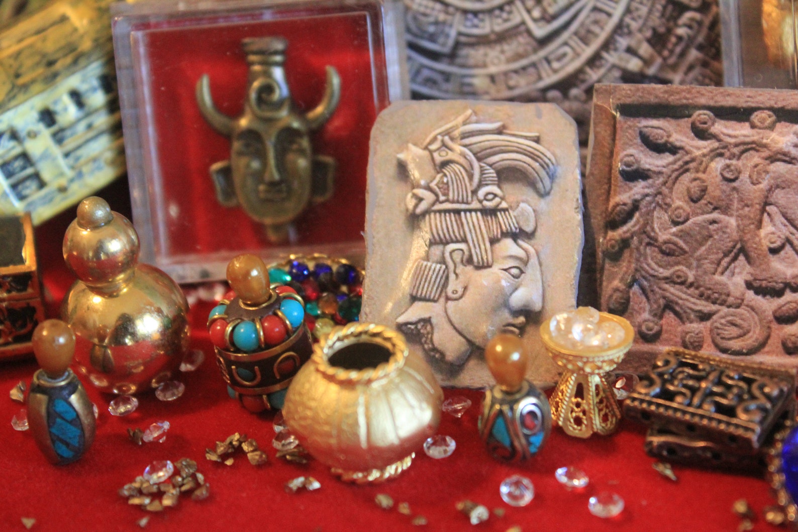 Dollhouse Miniature Maya/incas/aztec Bas Relief Reproductions and Set ...
