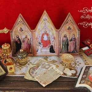 Dollhouse Medieval Altarpiece 3 Images - Etsy