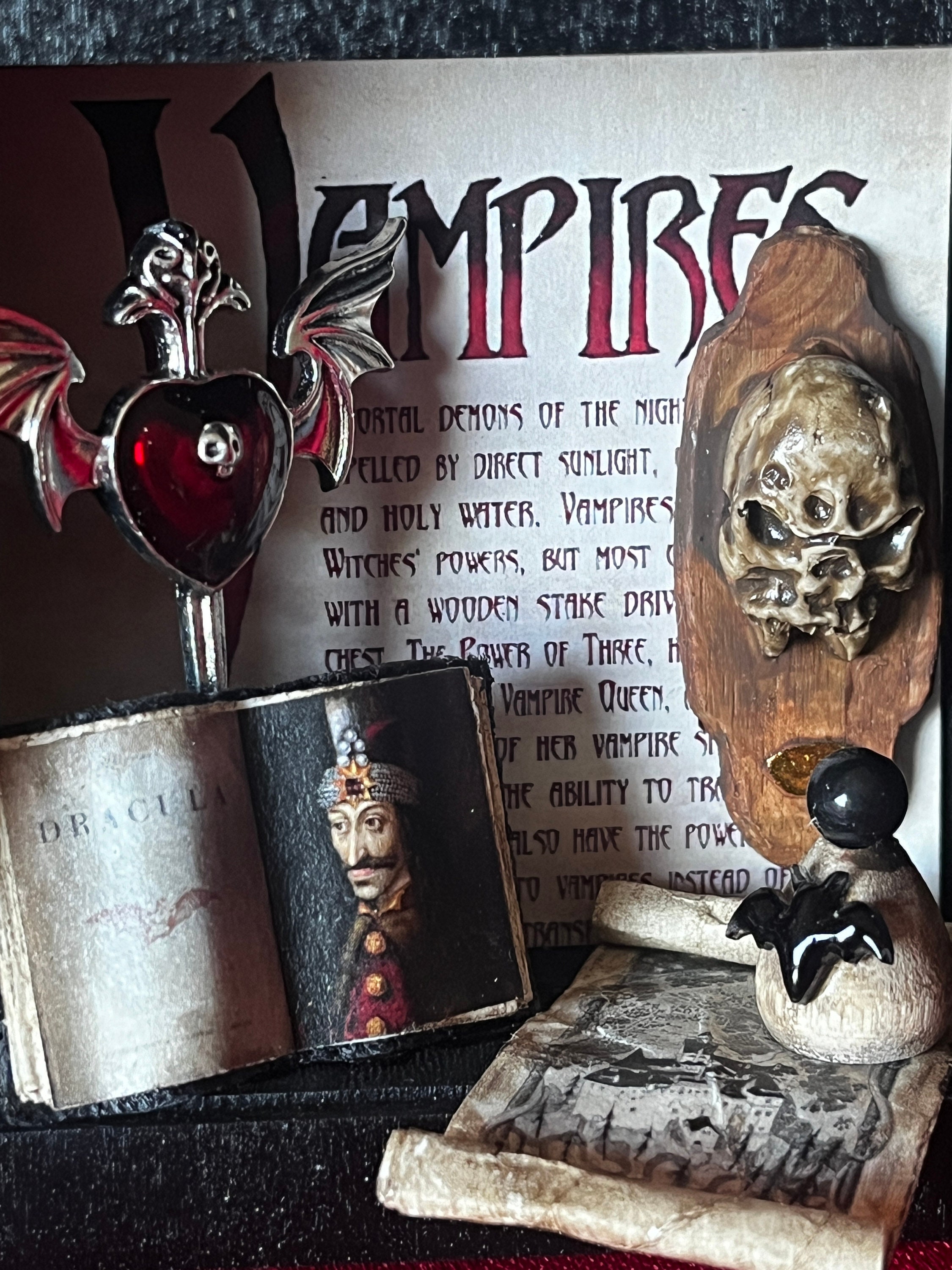 Miniature Gothic Thematic Library " the Vampires" - Etsy