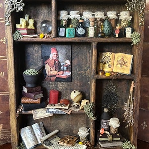 Dollhouse Miniature Thematic Library bewitched OOAK - Etsy