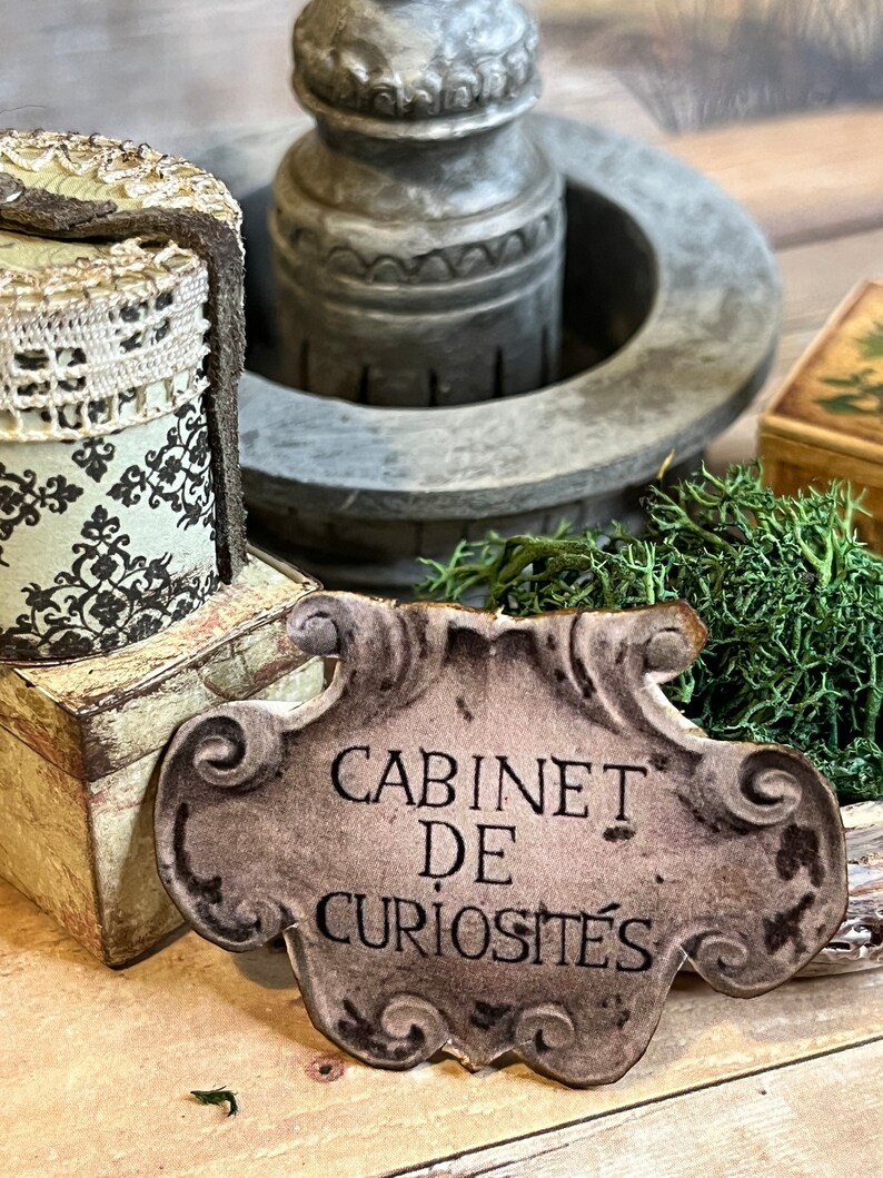 Dollhouse Miniature "cabinet of Curiosity" Sign - Etsy