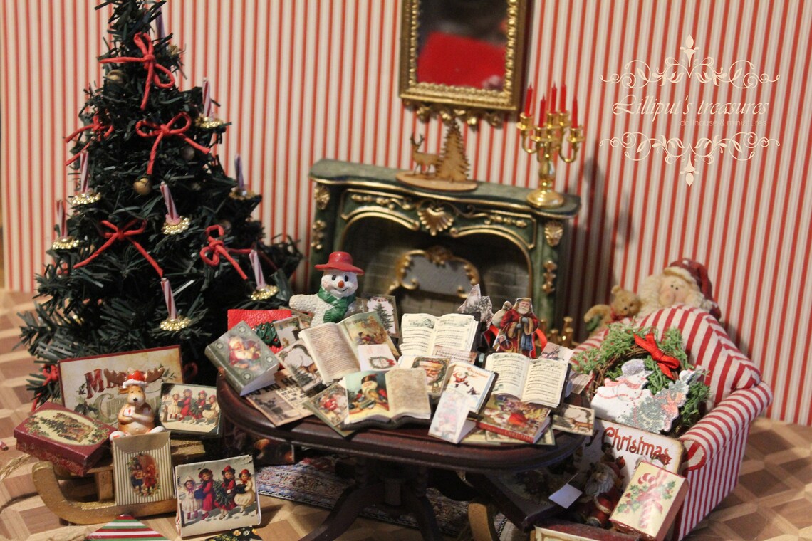 Dollhouse Miniature Christmas Download Set - Etsy