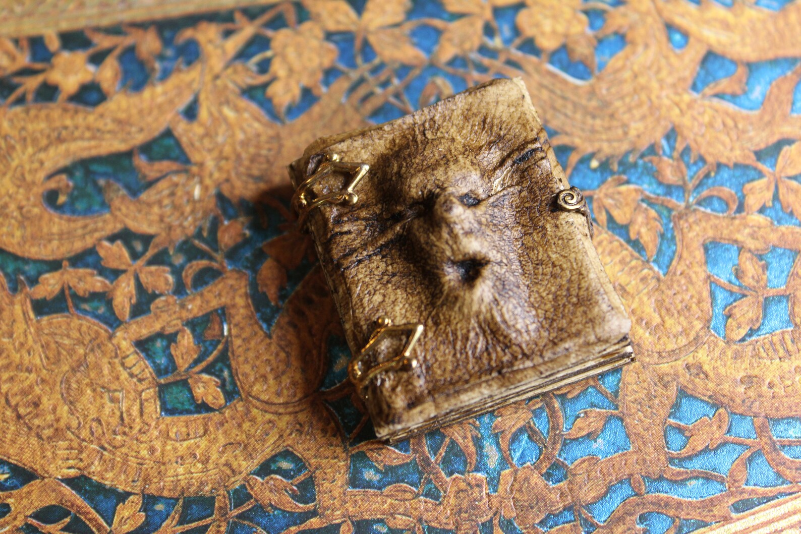 Dollhouse Miniature Creepy/magic/halloween Book With Face | Etsy