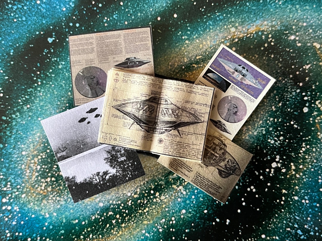 Dollhouse Miniature Ufo/alien Journal - Etsy