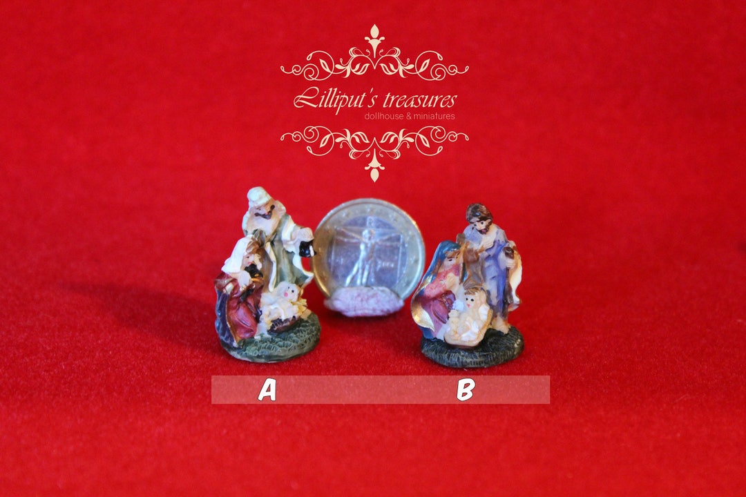 Dollhouse Miniature Holy Family - Etsy