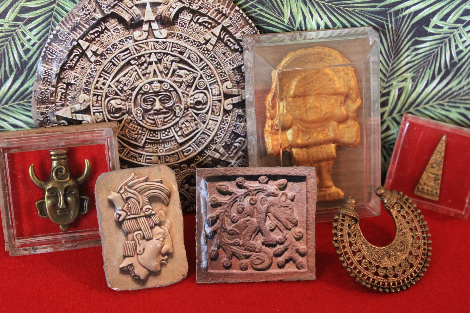 Dollhouse Miniature Maya/incas/aztec Bas Relief Reproductions and Set ...