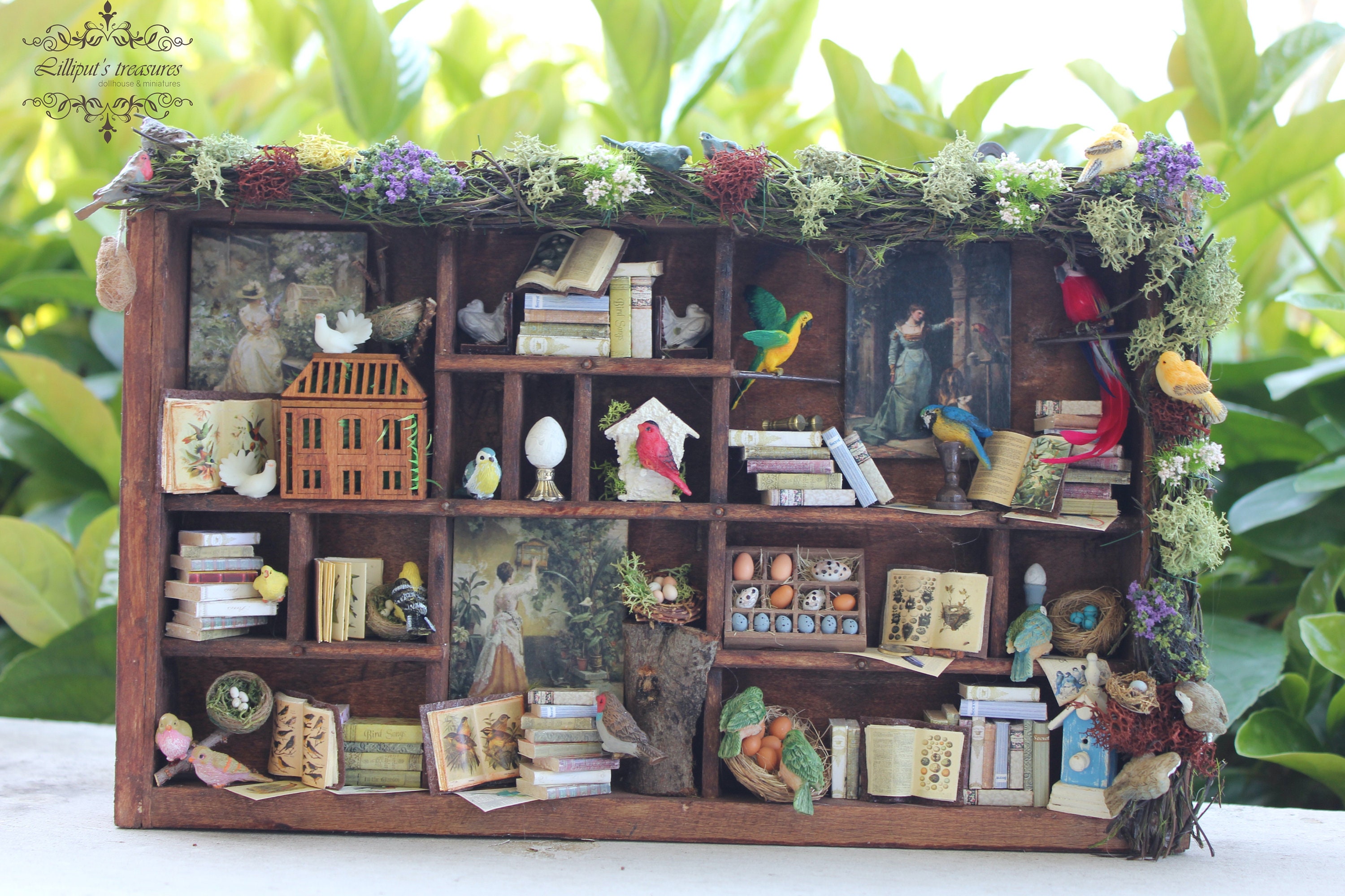 Miniature Thematic Library the Birds Song | Etsy